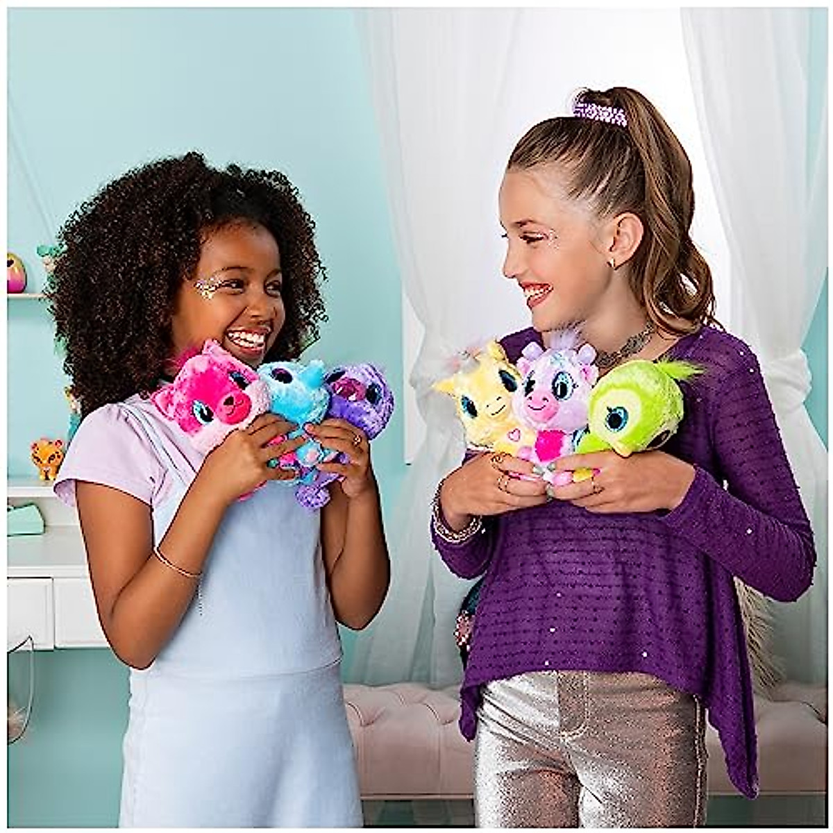 Hatchimals HatchiBuddies, 6” Tall Plush with Egg (Styles May Vary)