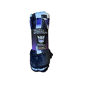 Transformers Hasbro Decepticon Symbol 80's Cartoon Printed Plush Throw Blanket
