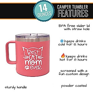 Cat Mom Mug - Cat Gifts for Cat Lovers Women - Funny Cat Themed Mugs, Cups - Things for Crazy Cat Lady Owners, People that Love Cats Stuff, Presents for Christmas, Birthdays, Mother's Day