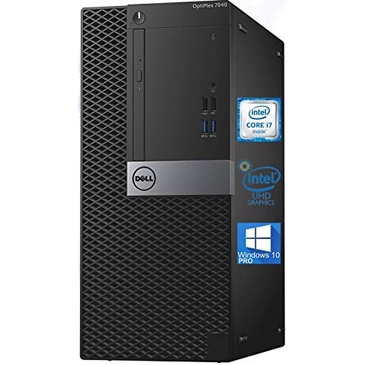 Dell Optiplex 7040 Mini-Tower Desktop PC, Intel Quad-Core i7-6700 4.0 GHz, 8GB RAM, 256GB NVMe SSD, HD Graphics 530 4K, DisplayPort, HDMI, AC Wi-Fi, Bluetooth - Windows 10 Pro (Renewed)