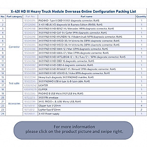 LAUNCH X431 Heavy Duty Truck Diesel Diagnostic Scan Tool ABS SRS OBD2 Scanner HD 3 Module for X-431 V+/Pro3/PAD