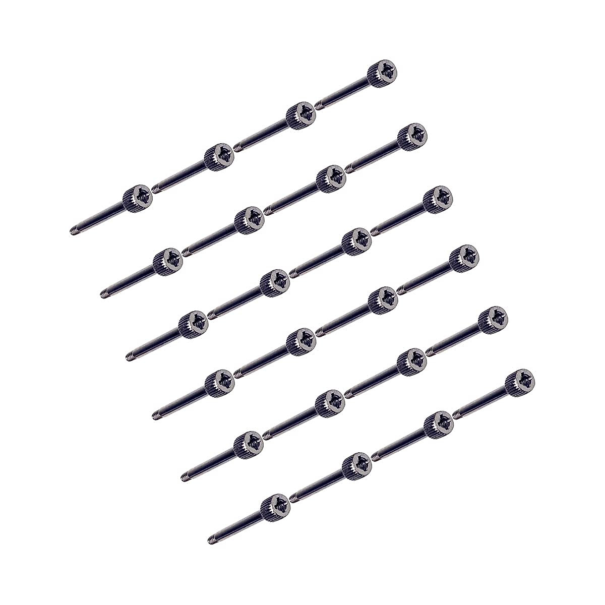 Apevia CS-L63231-24 Screw Set T6#32 * 31 for Radiator CPU Liquid Cooler (Connectable Screws), 24-Pack