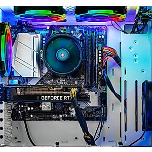 SkyTech Archangel 3.0 Gaming Computer PC Desktop - Ryzen 7 3700X 8-Core 3.6GHz, RTX 3060 12GB, 1TB SSD, 16GB DDR4 3200, RGB Fans, AC WiFi, 600W Gold PSU, Windows 11 Home 64-bit, White
