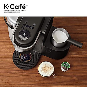 Keurig K-Café Single Serve & Carafe Coffee Maker with Illy Coffee Intenso Dark Roast Coffee Pods, 32 K-Cup Pods