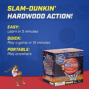 Zobmondo!! GoHoops Basketball Dice Game | for Basketball Fans, Families and Kids | Play at Home or for Travel