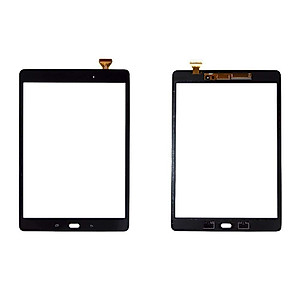 T Phael Black Touch Screen Digitizer for Samsung Galaxy Tab A 9.7" - Glass Replacement for SM-T550 SM-T555 T550 T555 (Not Include LCD) with Tools + Pre-Installed Adhesive