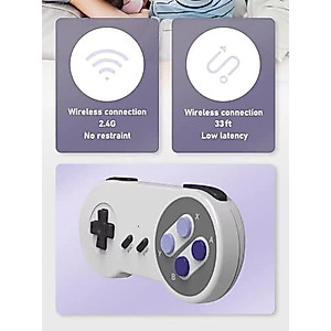 Super Classic Retro Game Console,4K HDMI Video Game System with Built in 2200+ Old School Classic Games and Dual Game Controllers Wireless,Support TF Card and Plug and Play.