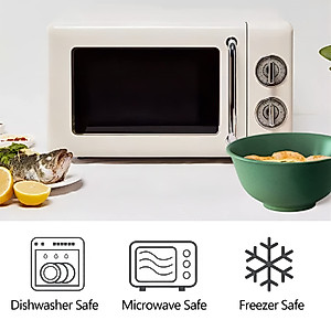 [Set of 6] 27 Oz Unbreakable Cereal Bowls Reusable Wheat Straw Fiber Bowl Sets - Dishwasher & Microwave Safe Bowl BPA Free - for Cereal, Fruit, Rice and Snack ect.