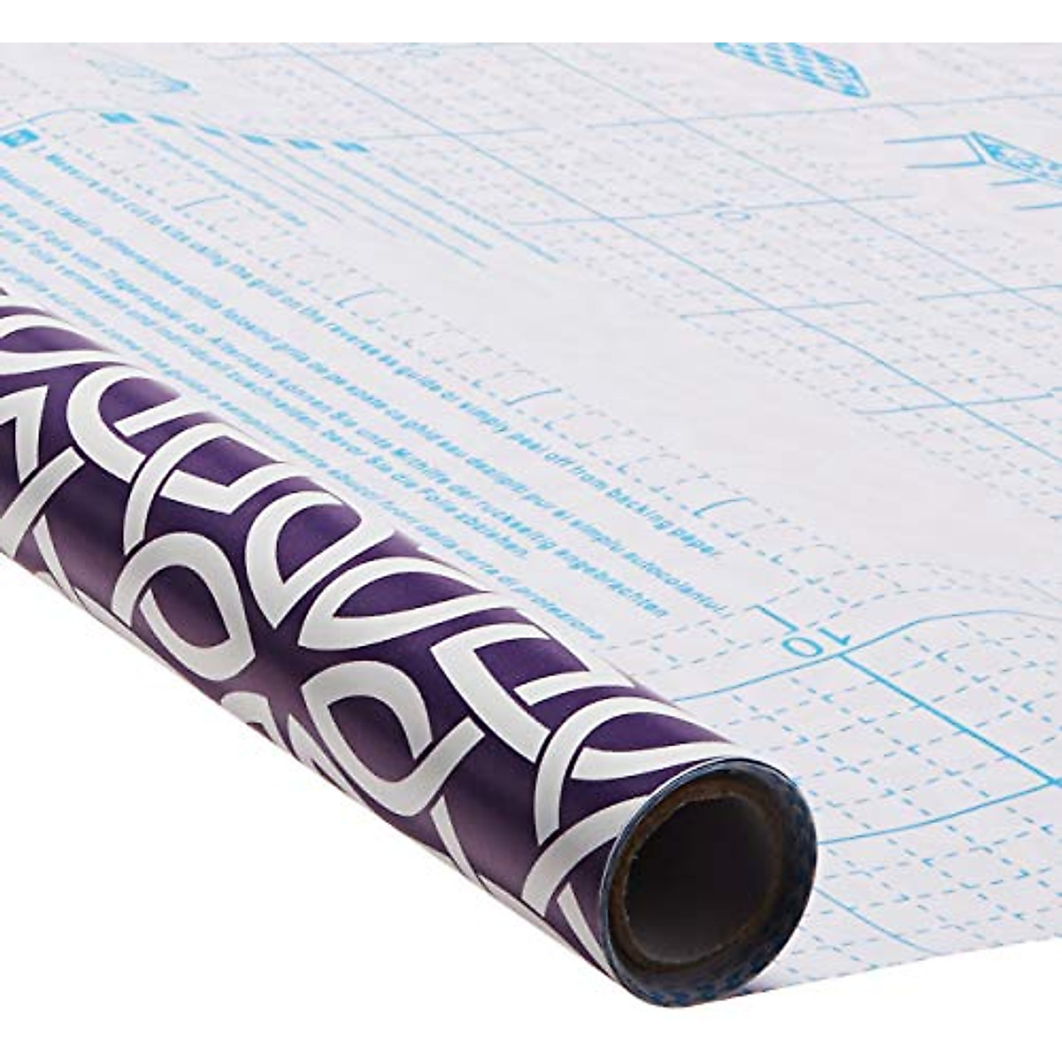 Home Basics Self Adhesive Shelf Liner, 2 Pack (Blossom Purple)