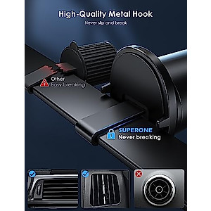 SUPERONE for MagSafe Car Mount Charger, MagSafe Wireless Car Charger 15W Fast Charging Magnetic Phone Holder [2024 Upgraded Strongest Magnet] Only for iPhone 15 14 13 12 Pro Max Plus Mini MagSafe Case