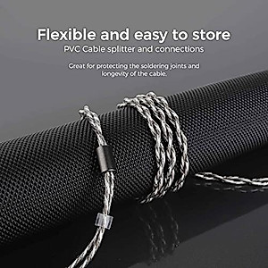 Letshuoer M5 in Ear Earphone Cable of S12 in Ear Monitor Silver-Plated Monocrystalline Copper IEM Cable 0.78mm 2Pin Connector (3.5mm Plug)