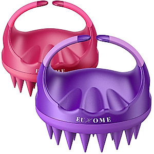 EUHOME Scalp Massager Shampoo Brush, Scalp Brush Hair Scrubber, Hair Washing Brush Scalp Exfoliator Brush for Dandruff, 2 Pack Head Scrubber for All Hair Types of Women, Men