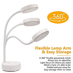 ZZENRYSAM 2 Pack LED Desk Lamp, Table Lamp, Desk Lamps for Home Office, 3 Brightness Levels with USB Charging Port, Desk Light Touch Control with Adjustable Gooseneck for Reading (2 Pack, Modern)