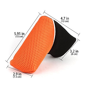 Craftsman Golf Blade Putter Head Cover Black Orange/Blue Mesh for Scotty Ping Callaway Odyssey Etc. (Black & Orange)
