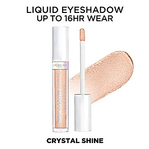 L’Oréal Paris Brilliant Eyes Shimmer Liquid Eye Shadow, Longwearing Lasting Shimmer, Crease Resistant, Flake-Proof, Precision Applicator, Quick Dry, Non-Greasy, Crystal Shine, 0.1 oz.