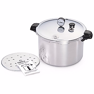 Presto 01755 16-Quart Aluminum canner Pressure Cooker, One Size, Silver