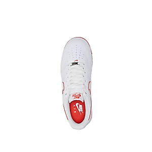 Nike Air Force 1 '07 White/White-Picante Red-White Mens Size 10