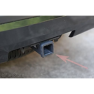 LFPartS USA Flag Emblem Metal Trailer Hitch Cover (Fits 1.25" Receivers, Black with Red Line)