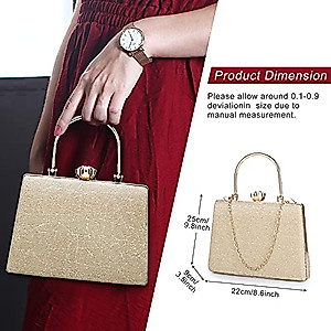 UBORSE Women Clutch Bag Small Crystal Bag Elegant Clutch Evening Purse for Wedding Cocktail Party