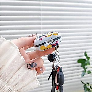 OINbxw for Airpod Case Cover, Airpod Case Personalized Custom with Lanyard Keychain Cool Cartoon Cute Anime Design Series Airpod Case for Women Girls Wireless Airpod 2 Case (Mickey)