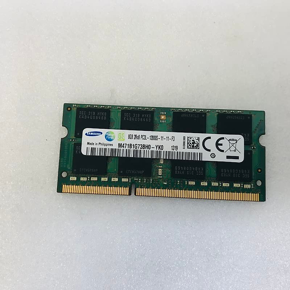SAMSUNG Memory 8GB 2Rx8 PC3L-12800S-11-13-F3 RAM M471B1G73EB0-YK0