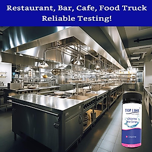 350 Strips - Chlorine Sanitizer Test Strips Food Service 0-500 ppm (Mega Pack) - Bleach Test Strips - Chlorine Test Strips for Food Service - Restaurant Test Strips - Chlorine Tester