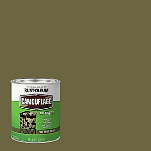Rust-Oleum 379561 Specialty Camouflage Paint, Quart, Flat Army Green, 0.25 Gallon (Pack of 1)