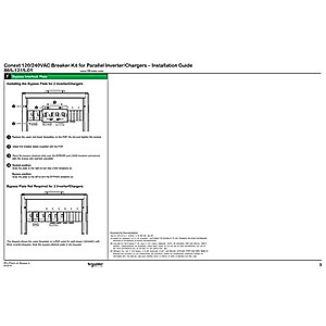 Schneider Conext 2-Pole 60A 120/240VAC Breaker Kit (For PDP) RNW865121501