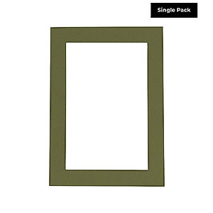 8x10 Mat Bevel Cut for 5x8 Photos - Acid Free Dill Green Precut Matboard - For Pictures, Photos, Framing - 4-ply Thickness