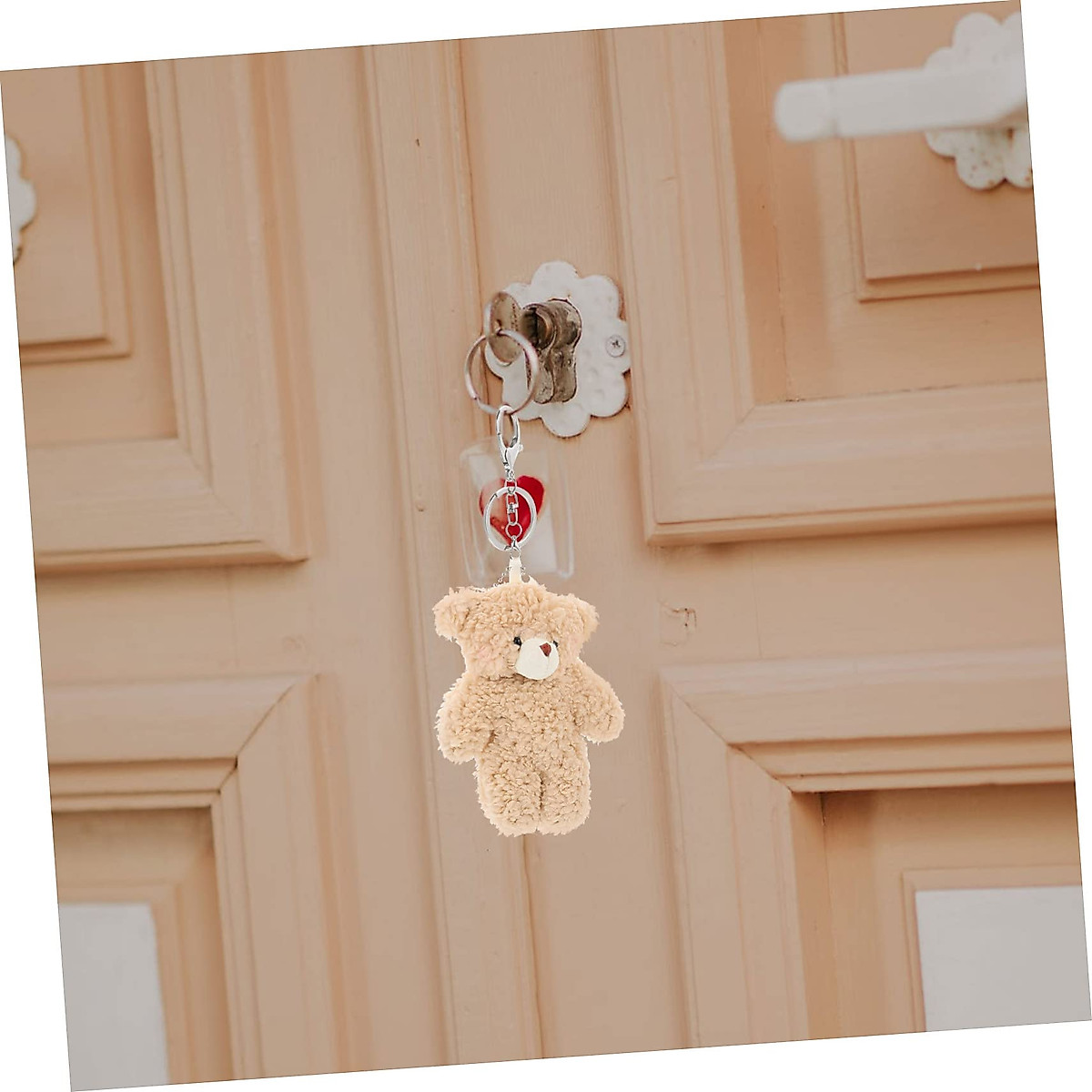 BESTOYARD 8 Pcs Key Chain Pendant Bear Purse Car Keychain for Women Baby Bath Mitten Fluffy Kawaii Keychain Car Key Ring Keychain for Backpacks Kawaii Bag Kid Accessories Cute Alloy