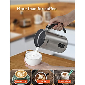 COMMERCIAL CHEF Cordless Milk Frother for Hot and Cold Milk, Cordless Frother, Milk Frother Handheld for Kitchen Coffee Bar, Cappuccino, and More