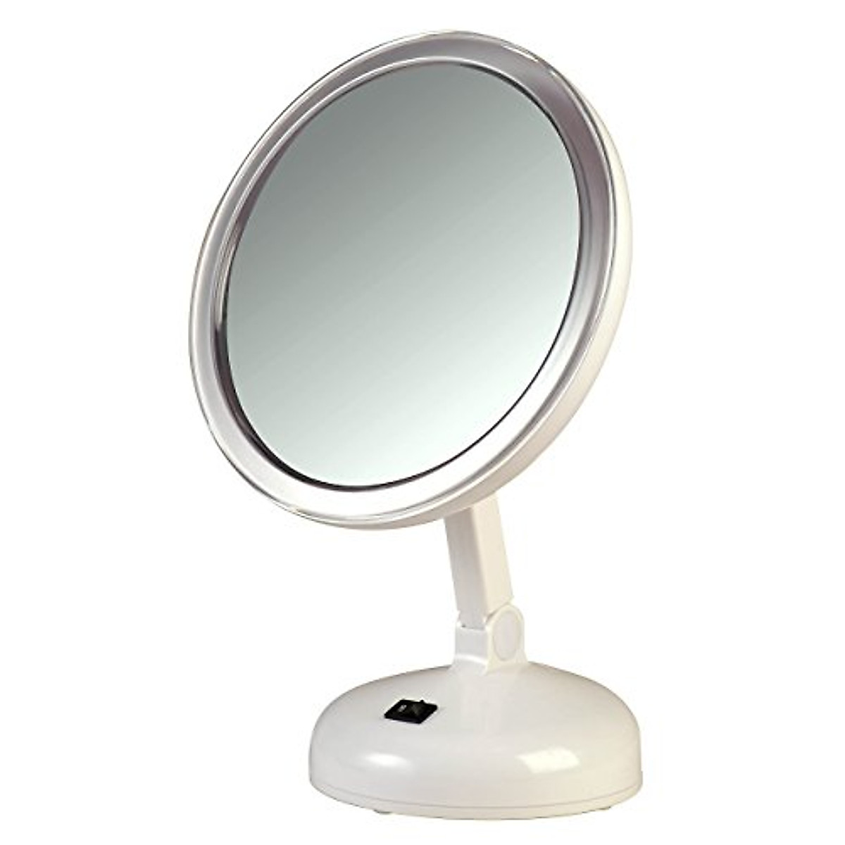 Floxite 10X Magnifying LED Lighted Vanity Mirror with 2 Light Settings