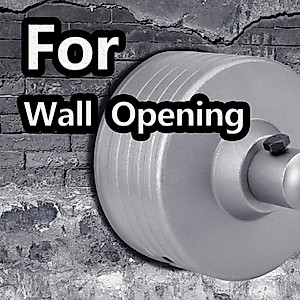 4 inch / 102mm Concrete Hole Saw with 220mm SDS Plus Shank Connecting Rod,GUICGOC Tungsten Carbide Teeth Cement Hole Saw for Cement Brick Concrete Stone Wall (4 inch / 102mm)