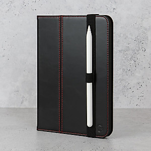 Casemade Real Leather Case Compatible with iPad Mini 7 (A17 Pro) / 6th Gen (2021) - Full-Grain Leather Cover, Auto Sleep/Wake, Dual Stand Position (Tan)