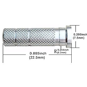 yeseje Aluminum Arrow Inserts Insrt .244 Arrow Shafts for Target Practice (36-Pack)