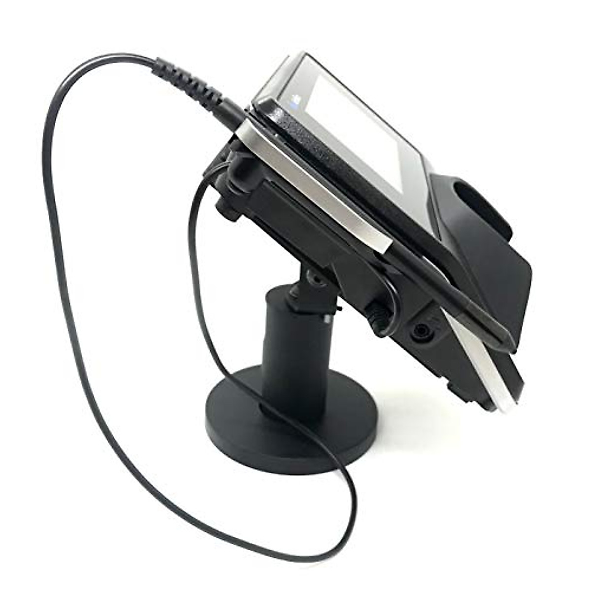 Sturdy Metal Swivel Stand for Verifone MX915 Credit Card Machine - Complete Kit with Adhesive Glue Pad and Hardware
