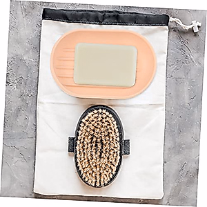 BETOOKY 1 Set Bathroom Set Hand Wash Dispenser Apothecary Storage Jar New Apartment Essentials Foaming Soap Dispenser Bathroom Décor Accessories Soap Dish Black Necessity Bohemian Plastic