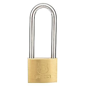 BRINKS - 40mm Solid Brass Keyed Padlock with 2.5” Shackle Clearance, (171-42001)