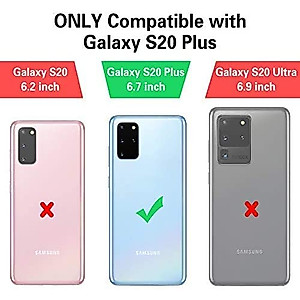 YmhxcY Case with Self Healing Flexible TPU Film[2 Pack] and Camera Lens Screen Protective Film[2 Pack],3-in-1 Heavy Protection Cover for Samsung Galaxy S20 Plus-Wine Red and Rose Pink