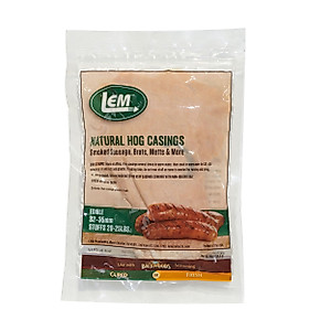 LEM Products 141 8 oz. Vacuum Sealed Bag - Hog Casings for 25 lbs. meat
