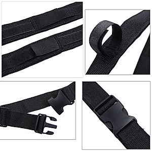 Car Fishing Rod Rack Holder Strap, 2Pcs Nylon Vehicle Fishing Rod Holder Belt 86.6 Inches Length Adjustable Polyester Strap Tackle Tools （2 PCS）