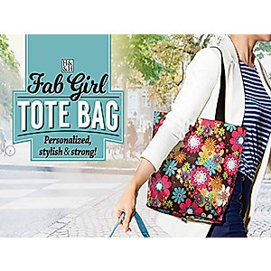 Fab Girl Foldable Tote Bags – Eco-Friendly Shoulder Tote – Reusable Tote Bag or Mom Bag – Multifunctional Utility Tote – Ideal Gift Tote Bag - Someone Special Multicolored Tote Bag, 16x15”