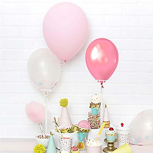 OurWarm 10 Set 30inch Balloon Stand Kit for Table Top Centerpiece, Balloon Holder Sticks with Base for Baby Shower Birthday Party Graduation Wedding Decorations