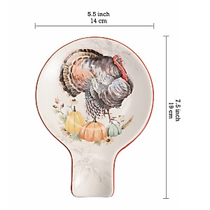 Bico Blessing Seasons Ceramic Spoon Rest, House Warming Gift, Dishwasher Safe