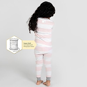 Burt's Bees Baby Toddler Baby Girls' Pajamas, Tee and Pant 2-Piece Pj Set, Bakery Doughnuts, 12 Months