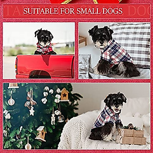 4 Pieces Dog Shirt Pet Plaid Shirt Medium Small Dog Plaid Polo Shirt Little Puppy T-Shirt Plaid Dog Shirt Classical Plaid Pet Clothes Cat T-Shirt Multi Colors for All Seasons (Small)