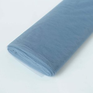 Efavormart 54" x 120 feet Extra Large Wedding Tulle Bolt for Party Decorations Banquet Event Sewing DIY Crafts Fabrics - Dusty Blue