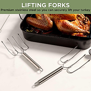 Ecolution Turkey Roasting Gadget Set, Standard, Stainless Steel