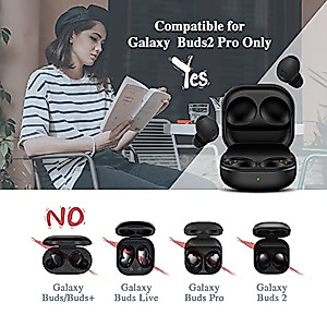 Charging Case Compatible with Samsung Galaxy Buds 2 Pro SM-R510 Only, Wireless Charger Case Replacement, Cradle with USB-C Cable, Bluetooth Pairing, 700 mAh Battery, LED Indicator