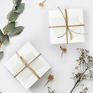 OfficeCastle 10 Pcs White Paper Gift Box with Lids, 8”x8”x6” White Foldable Paper Boxes for Party Presents, Birthday, Bridal Showers, Business